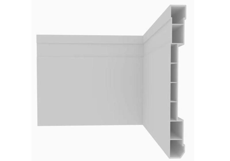 Rodapé de PVC 10cm x 15mm x 2,40ml PLASBIL - Rodameio - Magazine Luiza