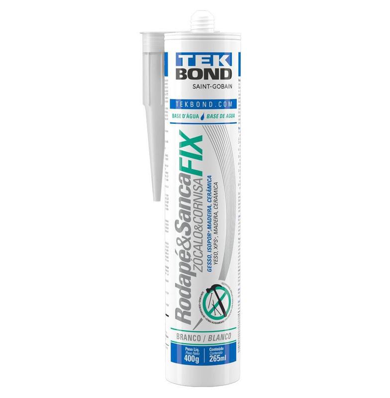 Rodape E Sanca Branco Fix 400g TEKBOND - Cola PVC - Magazine Luiza