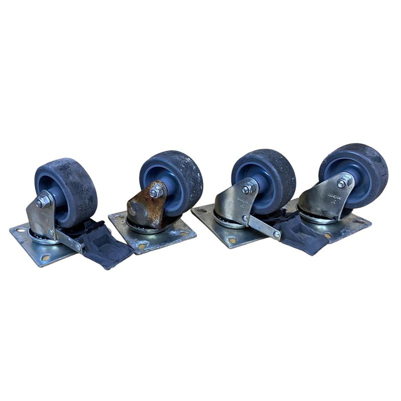 Rodinha Rodizio Giratório P/moveis Carrinho 76mm 60kg Kit 4 - Colson ...