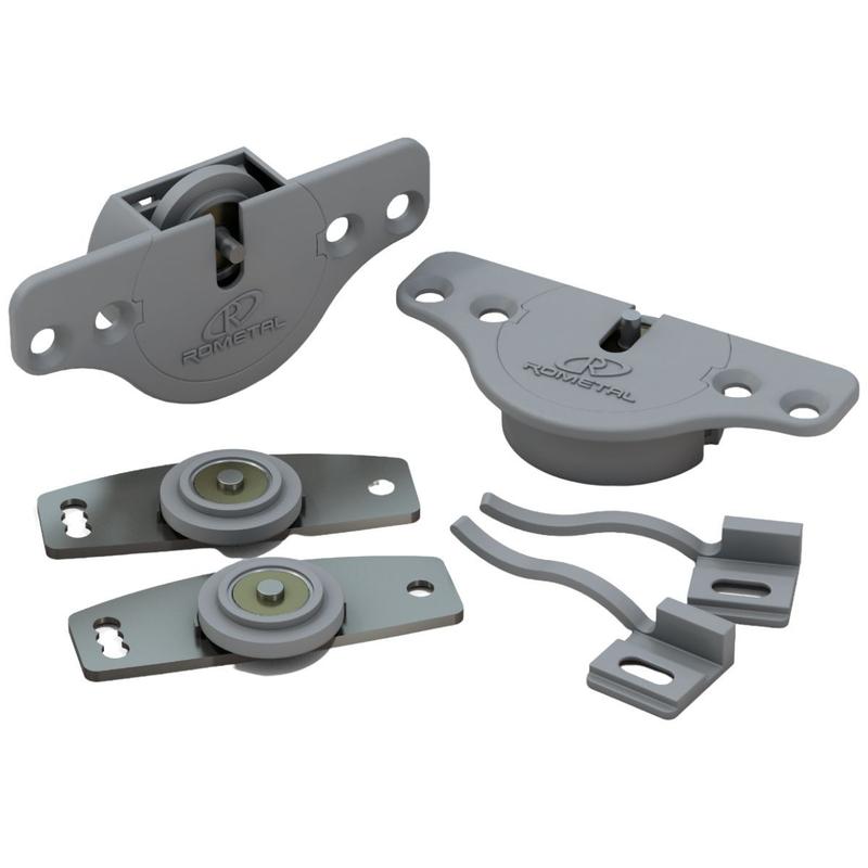 Rodizio RO 21 Sistema Deslizante Para 1 Porta de Balcão 30Kg - ROMETAL ...