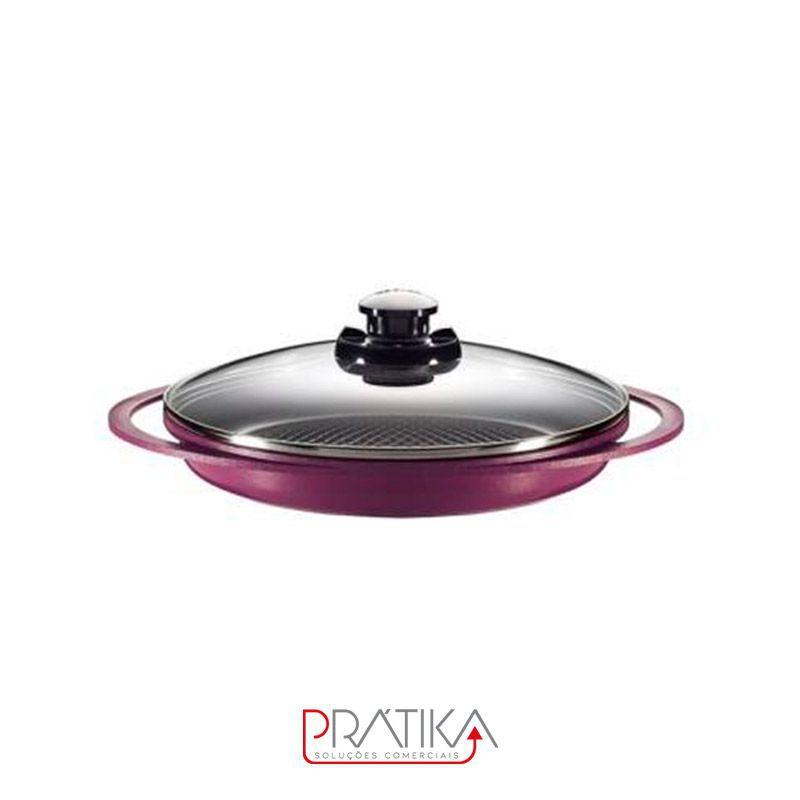 Roichen - Grill Smart Pot - Revestimento Cerâmico e Tampa de Vidro - 28cm - Panelas - Magazine Luiza