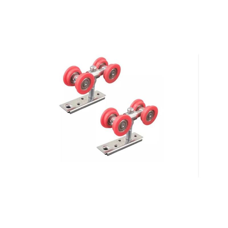 Roldana guia trilho aluminio stanley 4 roldanas porta c/aba 2pcs - VCB ...