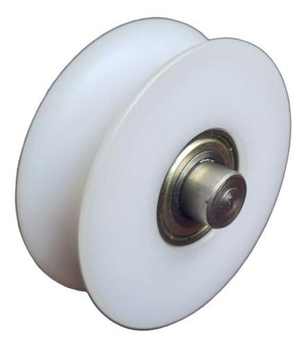 Roldana Nylon Portão Correr 3 Polegadas 2 Rolamentos Canal U - Tudo ...