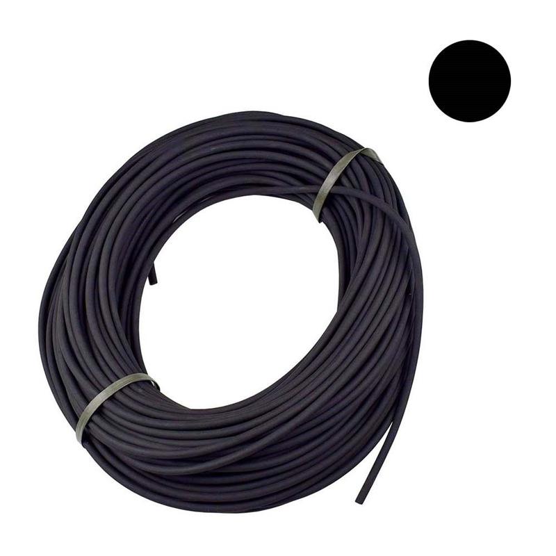 Rolo 50 Metros de Guarnição de Borracha Maciça 5mm Preta - Borrachas ...