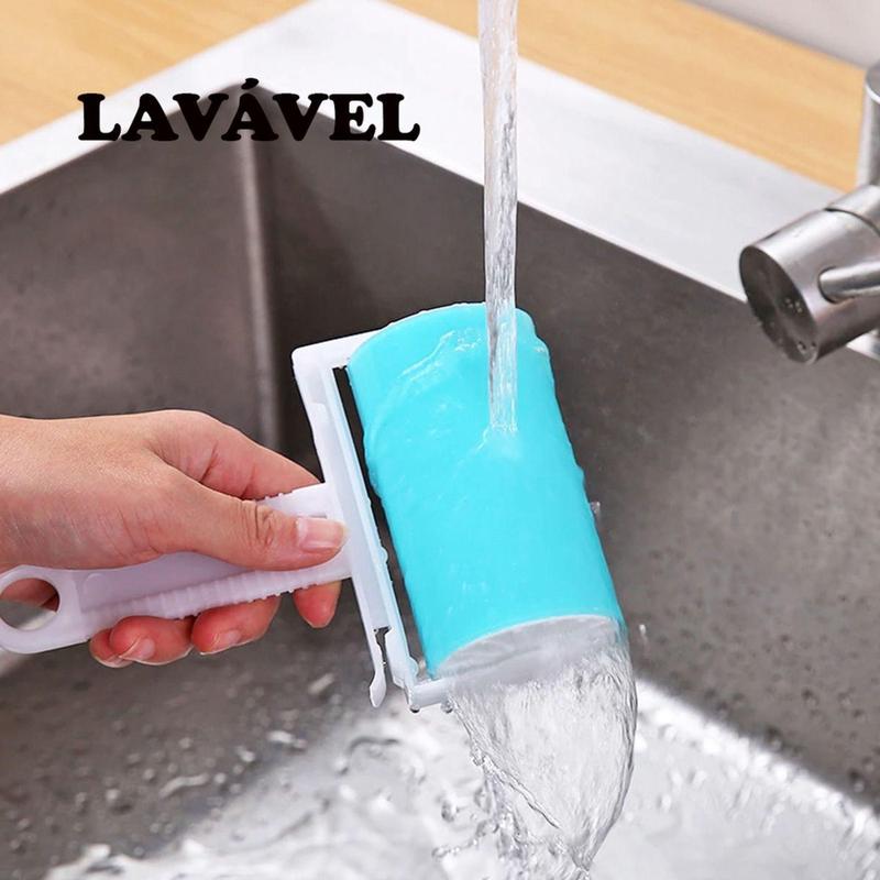 Rolo Adesivo Lavável Removedor De Pelos - HOME E MORE - Rolo Tira Pelos ...