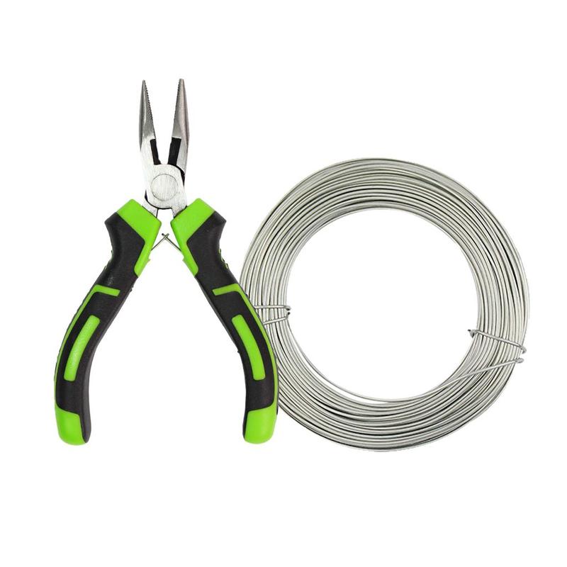 Rolo De Arame Galvanizado Para Artesanato 25m Com Alicate Bico Reto ...