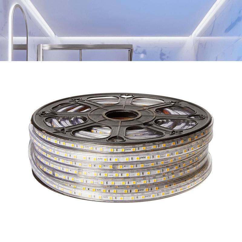 Rolo Fita Led Integrado 5050 6500k 12v Mangueira 100m Bivolt 240 LEDS/M ...