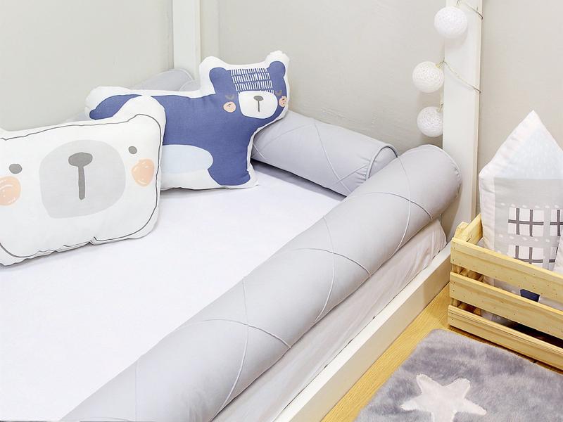 Rolo Lateral 1,88m Avulso Para Cama Solteiro Com Capa Extra - Olha Quem ...