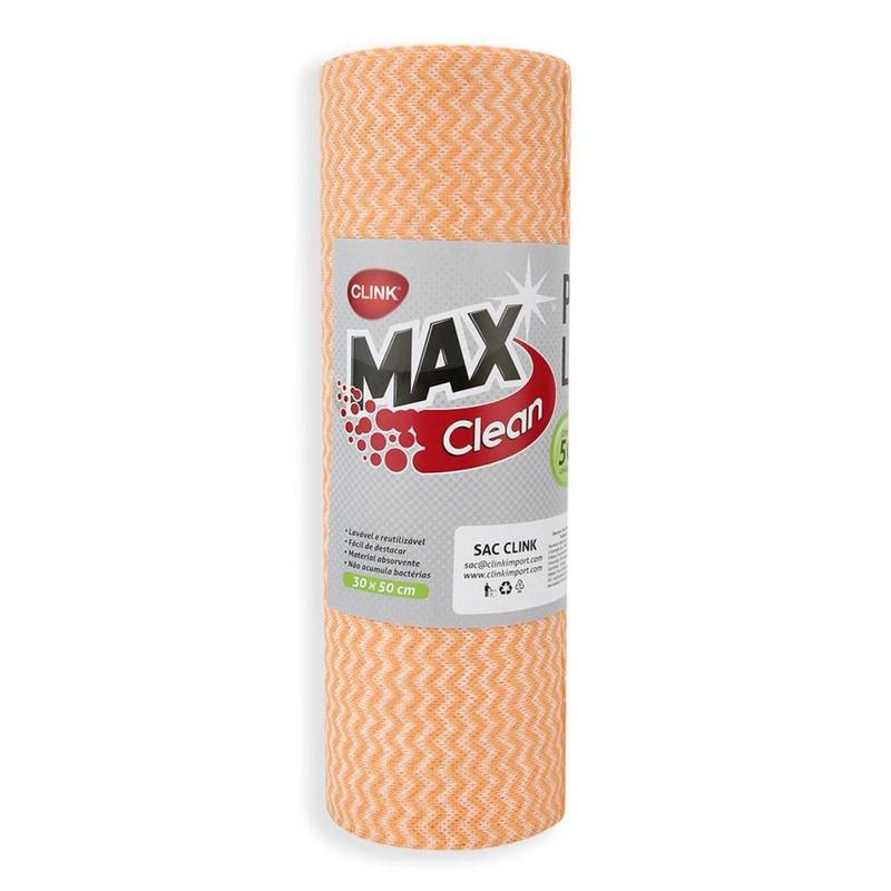 Rolo Pano Limpeza Multiuso Max Clean 50 Un Reutilizável Clink - Pano ...