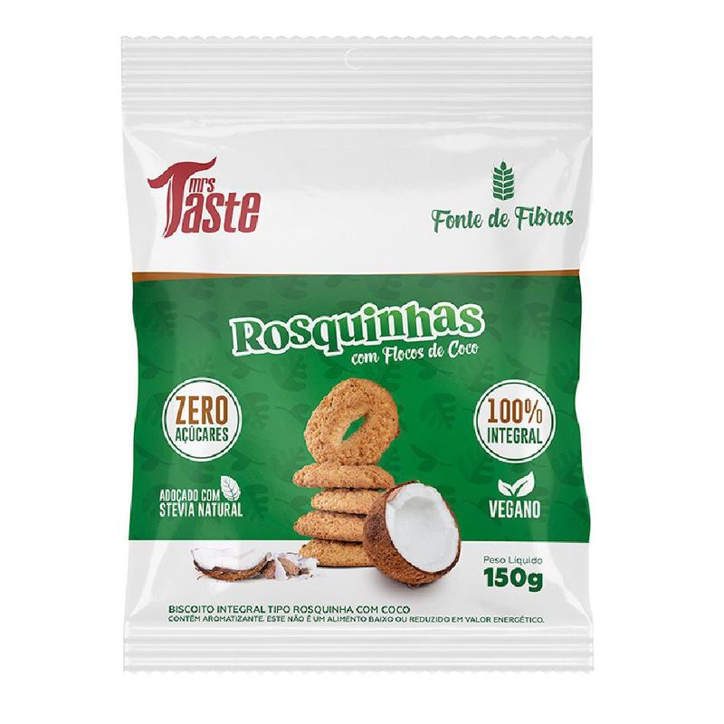 Rosquinhas Sabor Coco (Vegana) - Mrs Taste 150g - Smart Foods ...