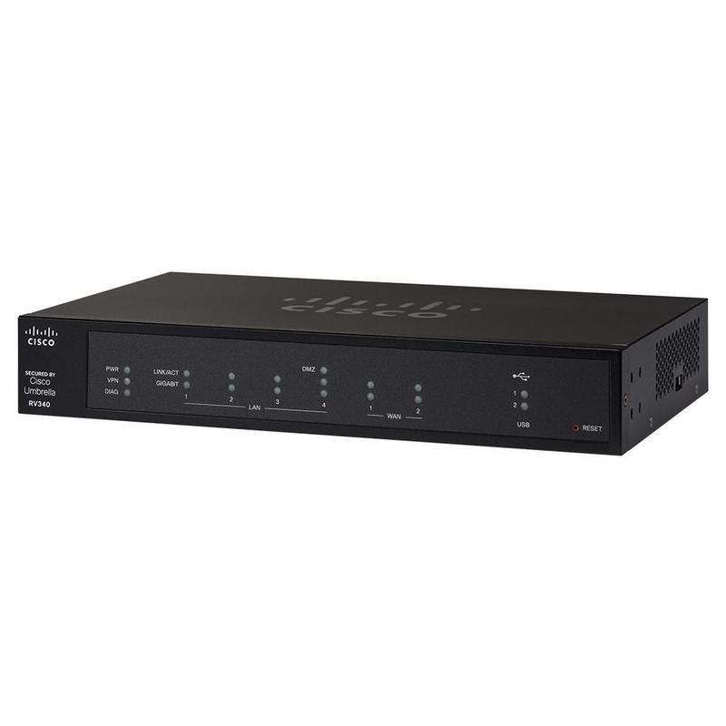 Roteador Cisco Rv340 Dual Wan Gigabit Vpn Router - Servidor Firewall ...