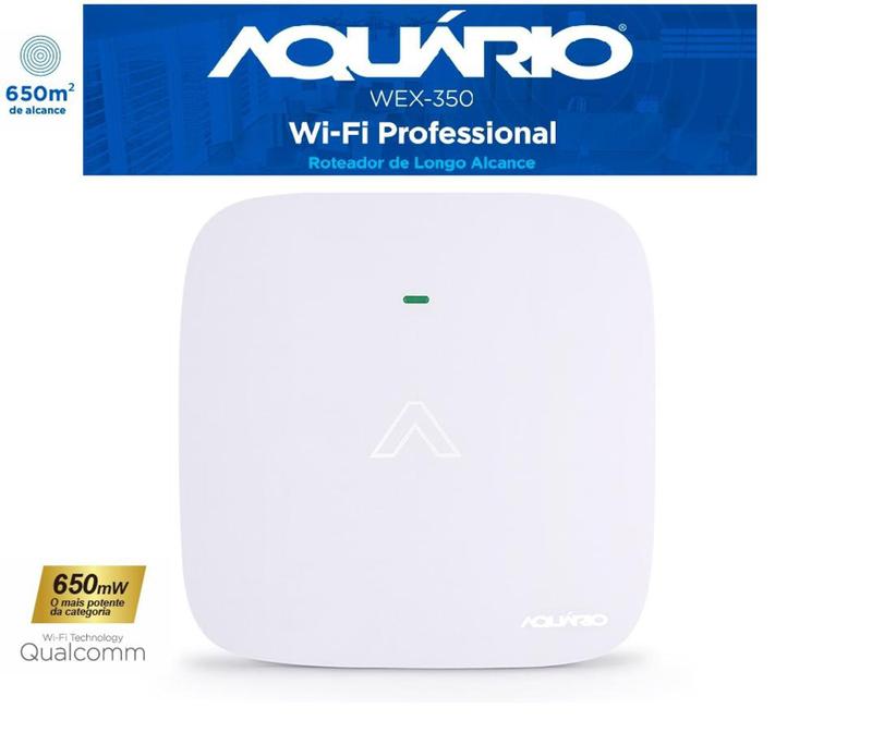 Roteador e access point de teto 2,4ghz wi-fi wex-350 aquário - Intelbras - Roteador - Magazine Luiza