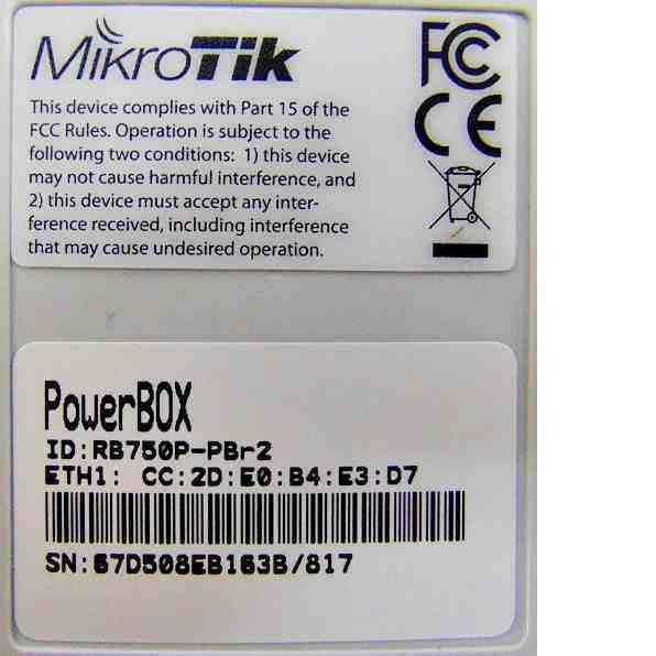 Roteador MikroTik RouterBOARD PowerBox RB750P-PBr2 branco 100V/240V ...