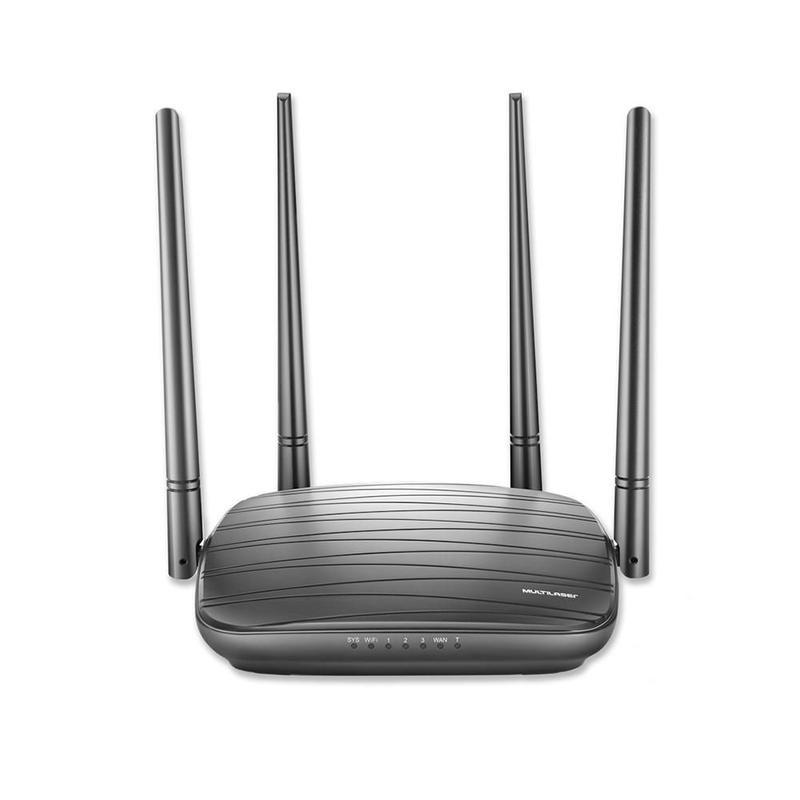 Roteador Multilaser AC1200 4 Antenas IPV6 RE018 - Roteador - Magazine Luiza