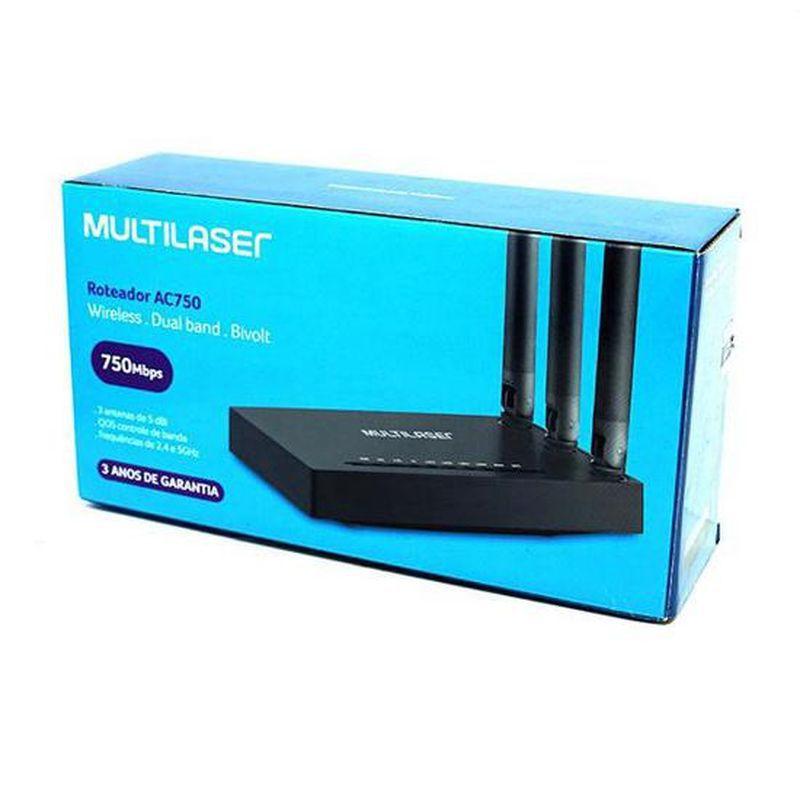 Roteador Multilaser Re085 750Mbps 2.4Ghz 3 Antena - Roteador - Magazine ...