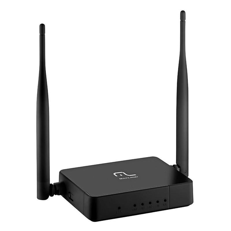 Roteador multilaser re171 300mbps 4portas 2 antenas removiveis preto ...