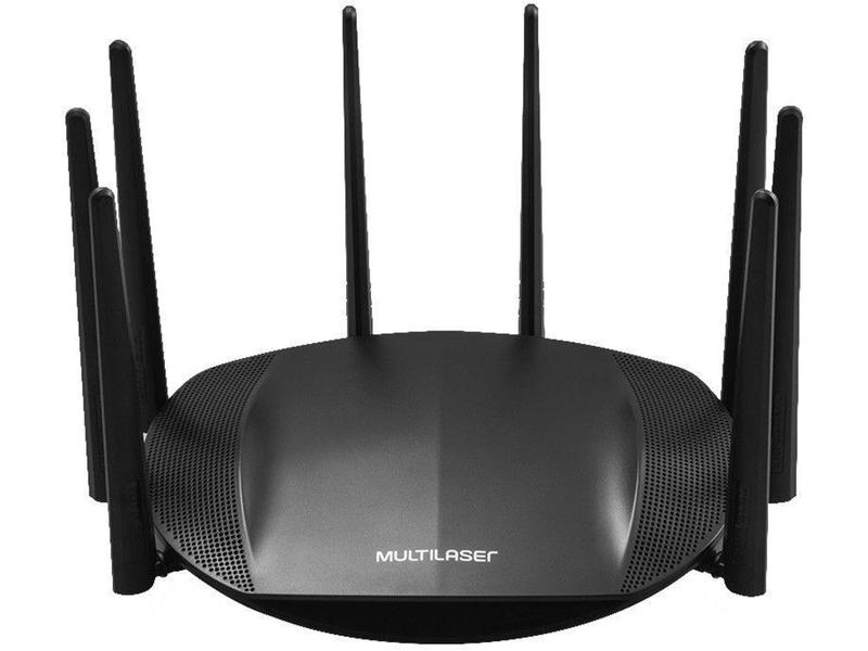 Roteador Multilaser Sirius RE016 2600 mbps - 8 Antenas Wi-Fi 6 5 Portas ...