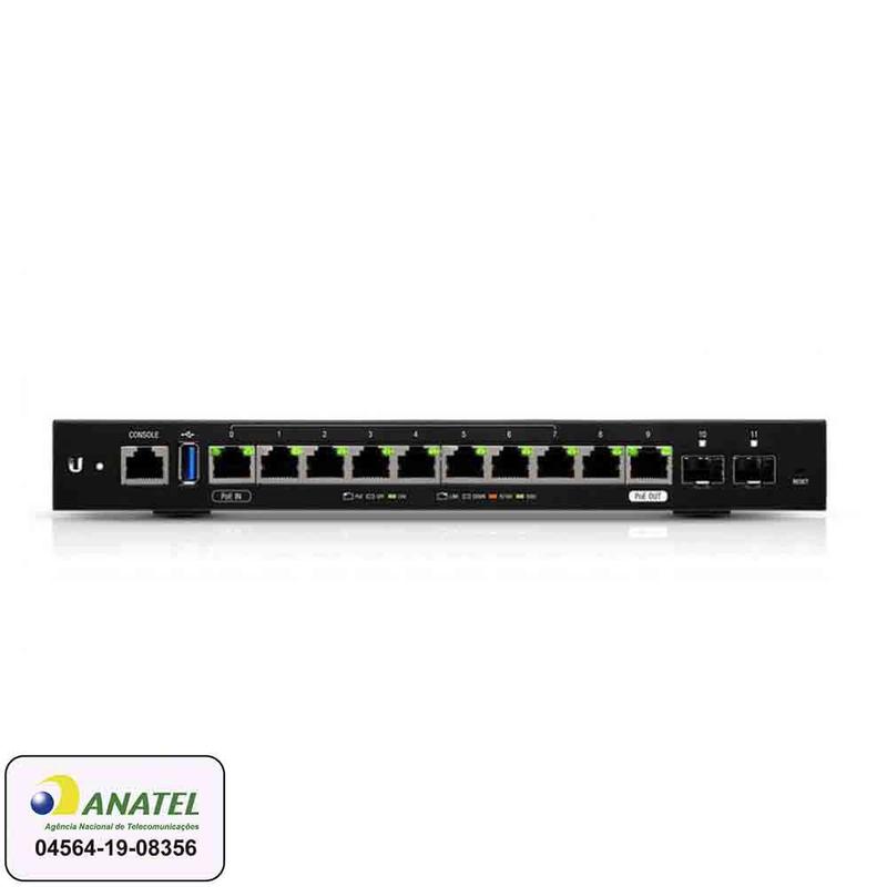 Roteador Ubiquiti EdgeRouter ER-12 10 Portas Gigabit + 2 Portas SFP C ...
