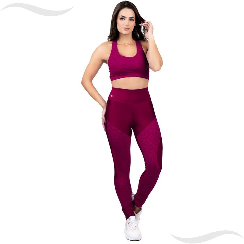 Roupa de Academia Feminino Calça e Top Fitnees Compressão - HYPE MODAS ...