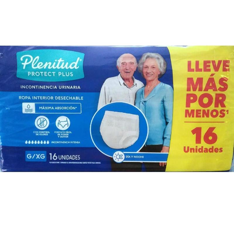 Roupa Íntima Plenitud Protect Plus G/Xg Com16 Unidades - Roupa Íntima ...