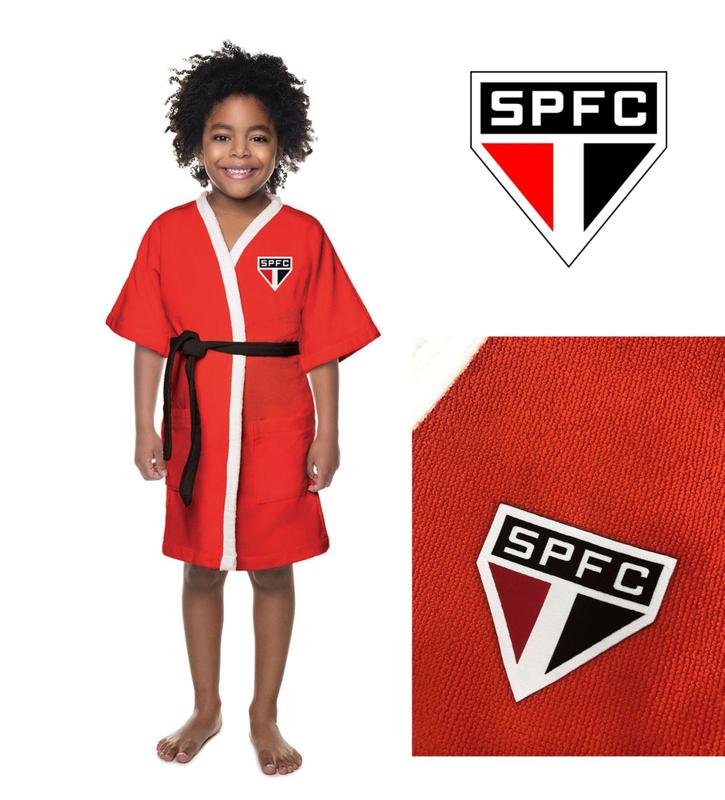 Roupão de Banho Infantil do São Paulo Licenciado Original - Lepper ...