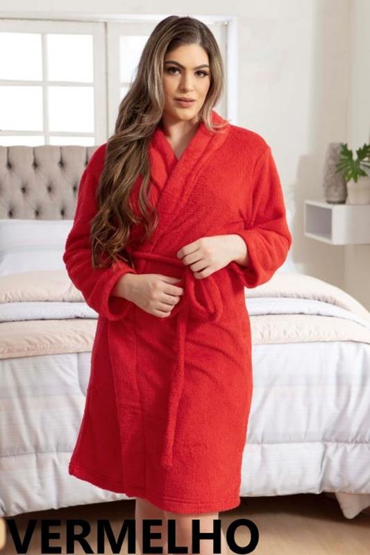 Roupão De Banho Microfibra Camesa Unissex Cores Adulto Único - FR ...