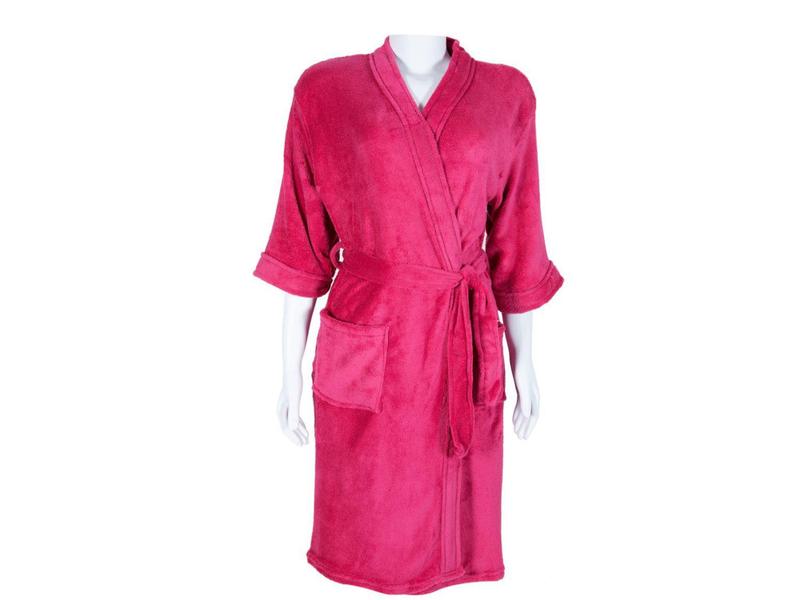 Roupão de Inverno Atlântica Sofisticata Premium de Microfibra Cereja ...