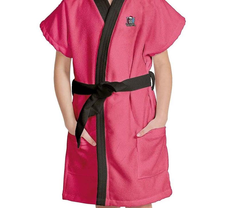 Roupão infantil aveludado estampa Monster High - Lepper - P - Roupão ...