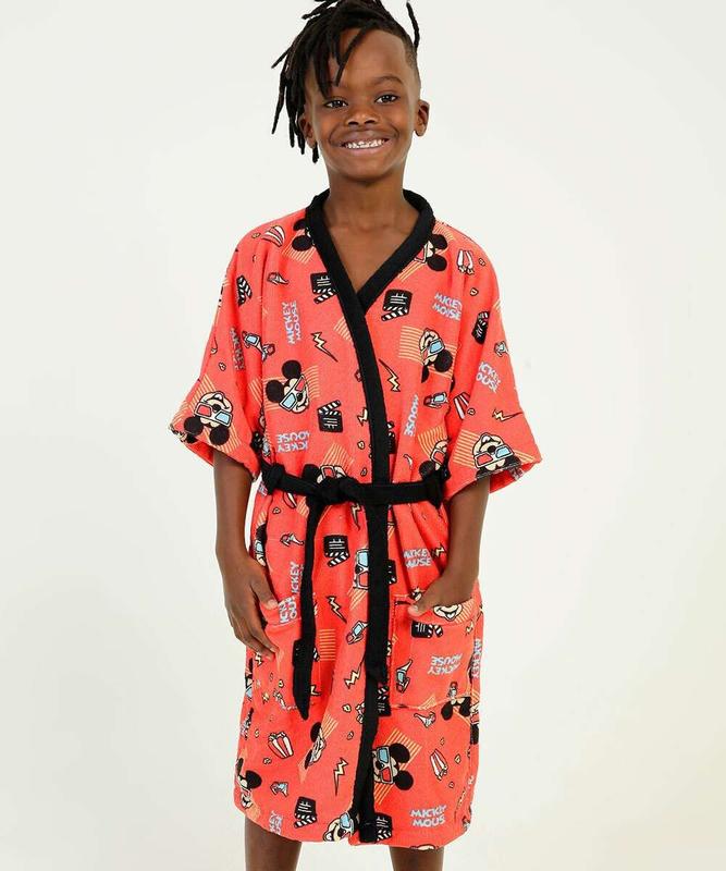 Roupão Infantil Aveludado Estampado Mickey Mouse Lepper - Roupão ...