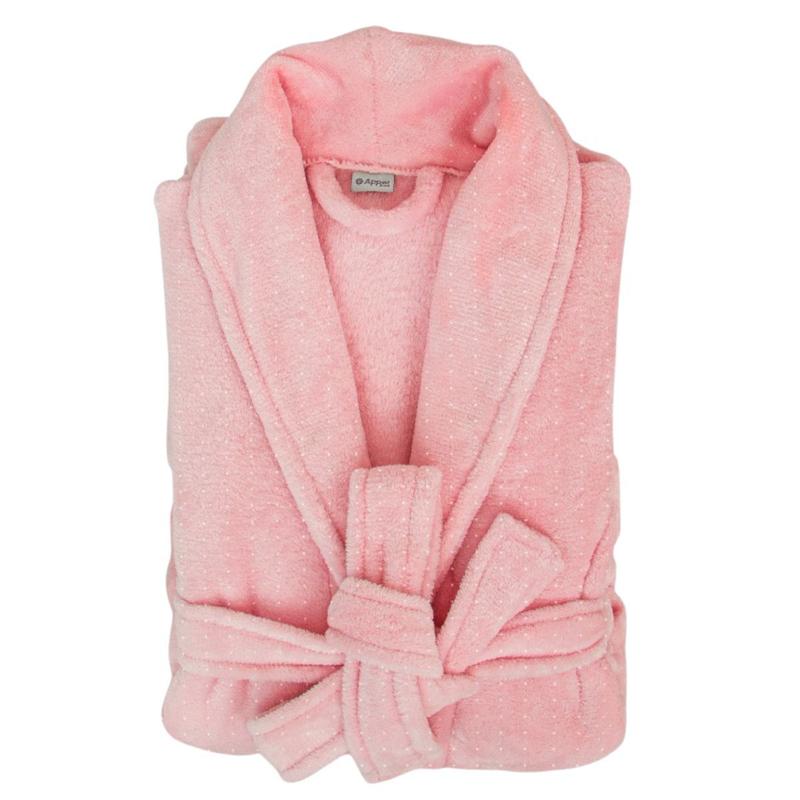Roupão Plush Feminino Safira Flannel Manga Longa Luxo Appel - Roupão e ...