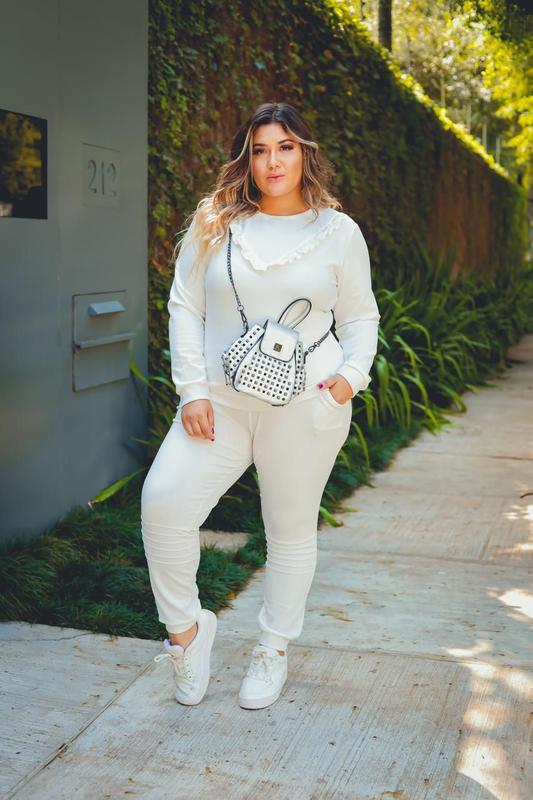 Roupas Femininas Conjunto Moletom Moda Inverno Plus Size 24 - Moda M ...