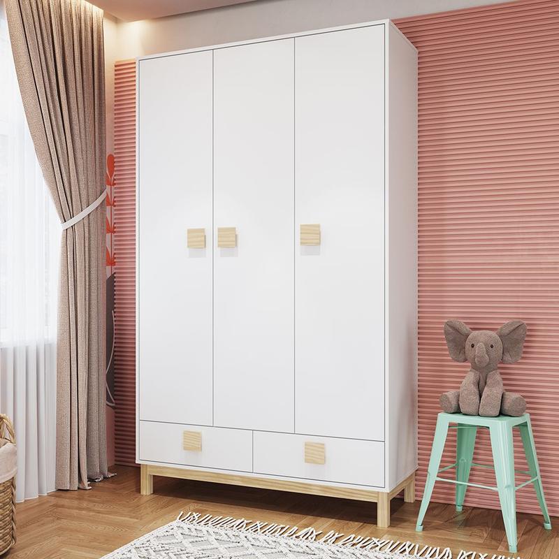 Roupeiro Infantil 3 Portas 2 Gavetas Branco - Bento Móveis - Guarda ...