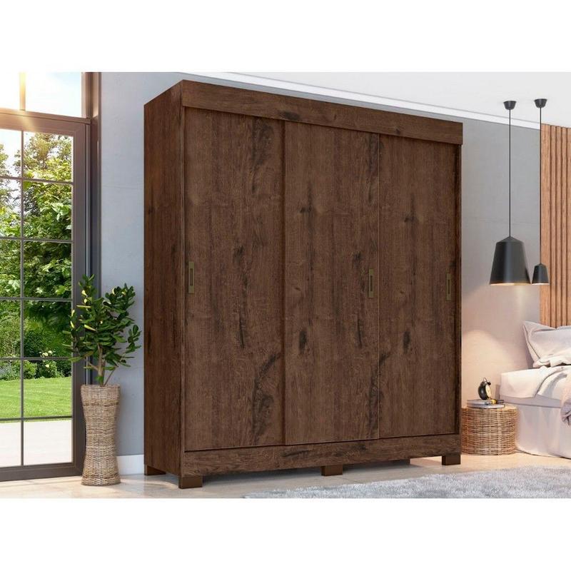 Roupeiro Rubi Com 3 Portas E 2 Gavetas Zanzini - Guarda-Roupa ...