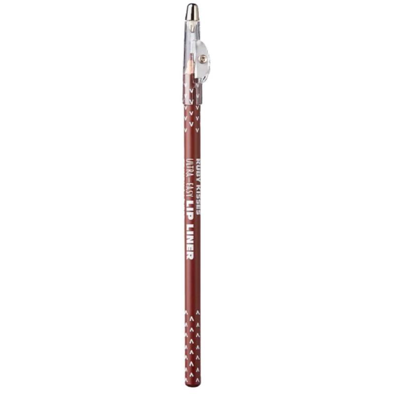 Ruby Kisses Lápis de boca Ultra Easy Lip Liner Deep Red - Lápis e ...