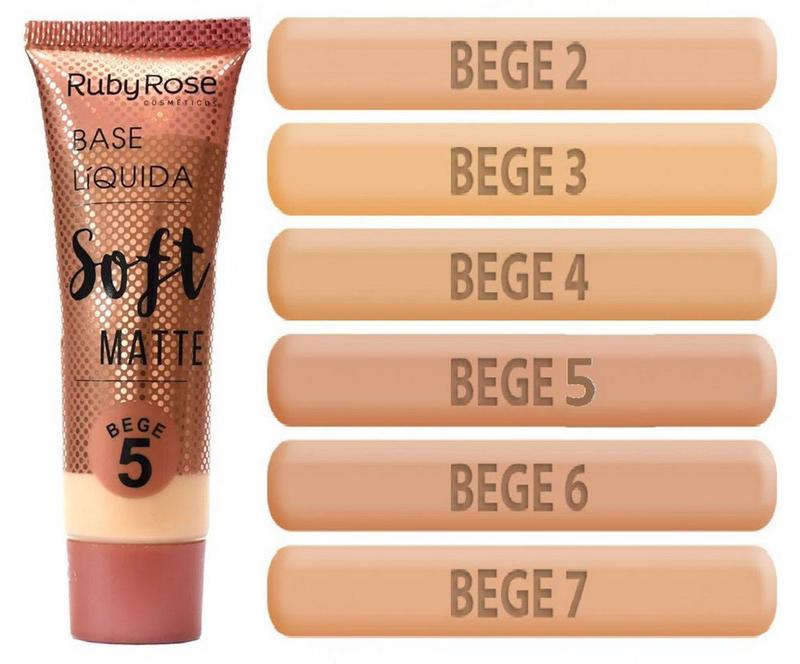 Ruby Rose - Base Liquida Soft Matte - Base Facial - Magazine Luiza