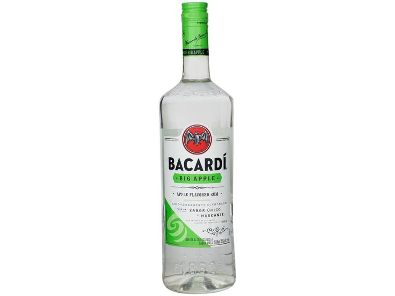 Rum Bacardi Big Apple Branco Maçã 980ml - Rum - Magazine Luiza