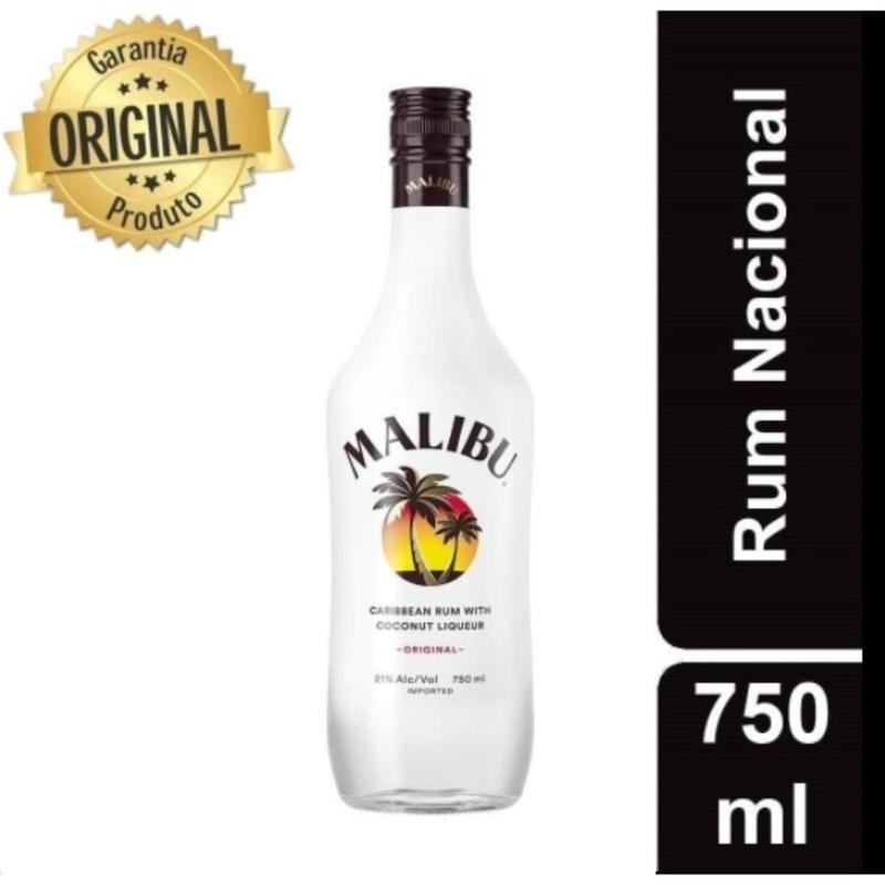Rum Caribenho Saborizado Coco Malibu Garrafa 750ml - Rum - Magazine Luiza