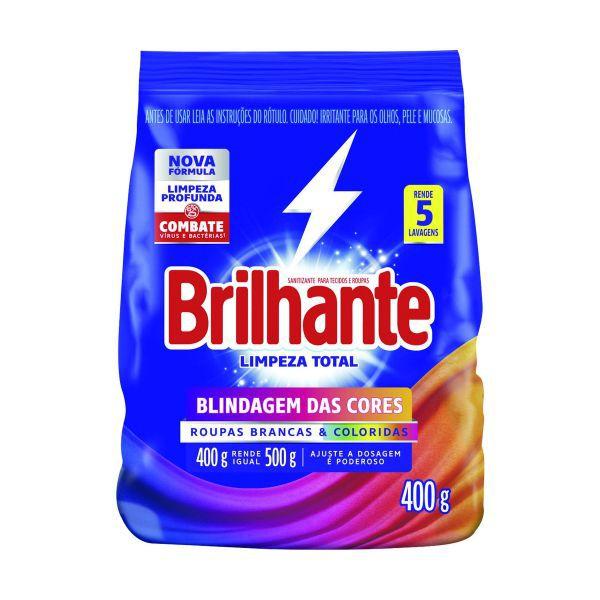 Sabão em Pó Brilhante Limpeza Total Sachê 400g - Sabão em Pó - Magazine ...
