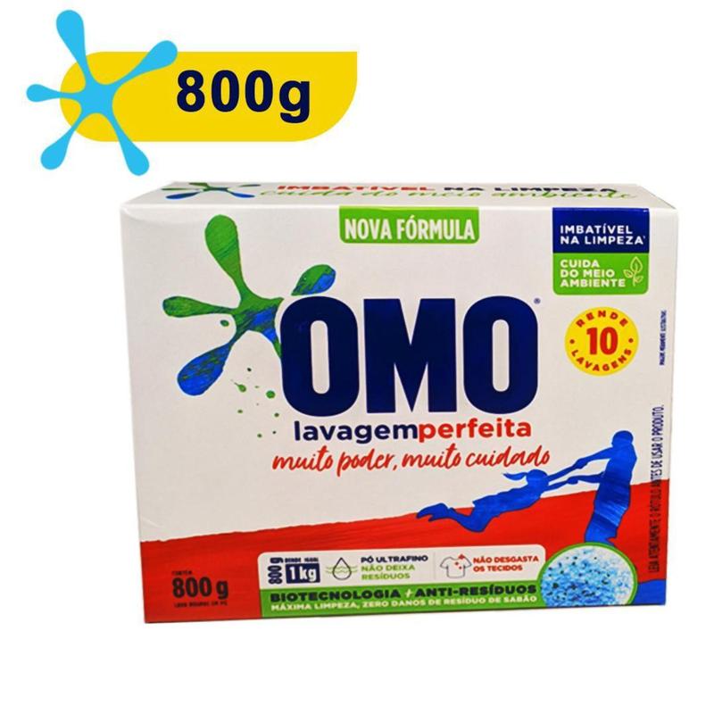 Sabão em Pó Omo Lavagem Perfeita 800g - Sabão em Pó - Magazine Luiza