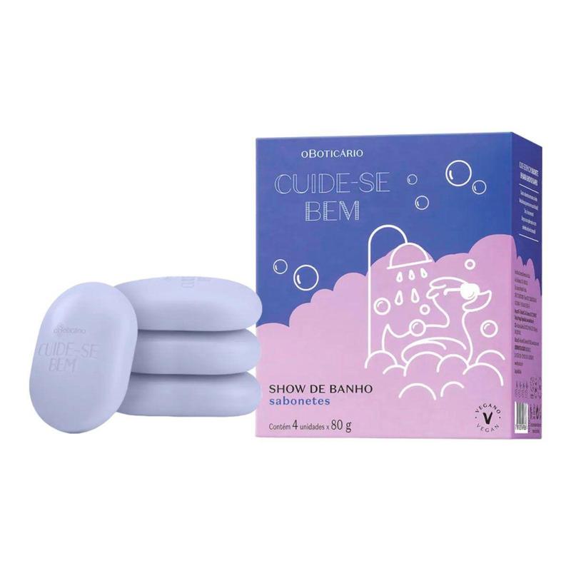 Sabonete em Barra Cuide-se Bem Show de Banho 4x80g Boticário - O ...