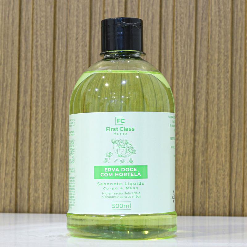 Sabonete liquido 1p 500ml - erva doce e hortalã - First Class - Sabonete - Magazine Luiza