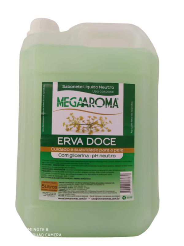 Sabonete Líquido Neutro - Erva Doce - 5 L - Mega Aroma - Sabonete ...