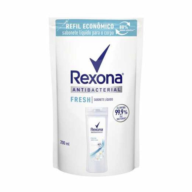 Sabonete Líquido Rexona Antibacterial Fresh Refil 200 ml - Sabonete ...