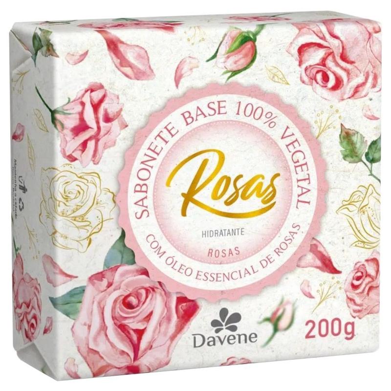 Sabonete Vegetal Rosas Davene 200g Unidade - Sabonete - Magazine Luiza