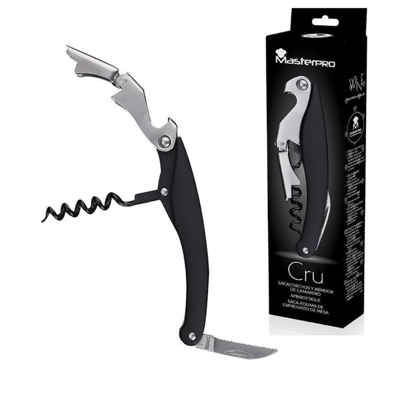 Saca Rolhas Profissional Cortador Abridor Garrafa Vinho 19cm ...