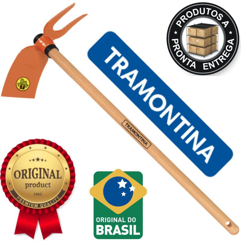 Sacho Duas Pontas 60cm Tramontina em Aço Enxada Picareta Jardim Cabo ...