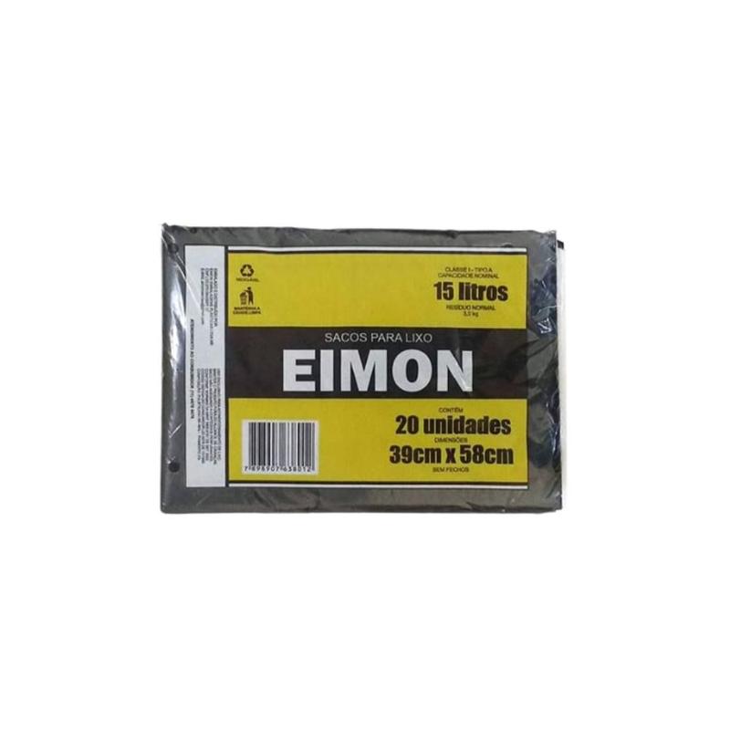 Saco De Lixo 15L Eimon Com 20un - Saco de Lixo - Magazine Luiza