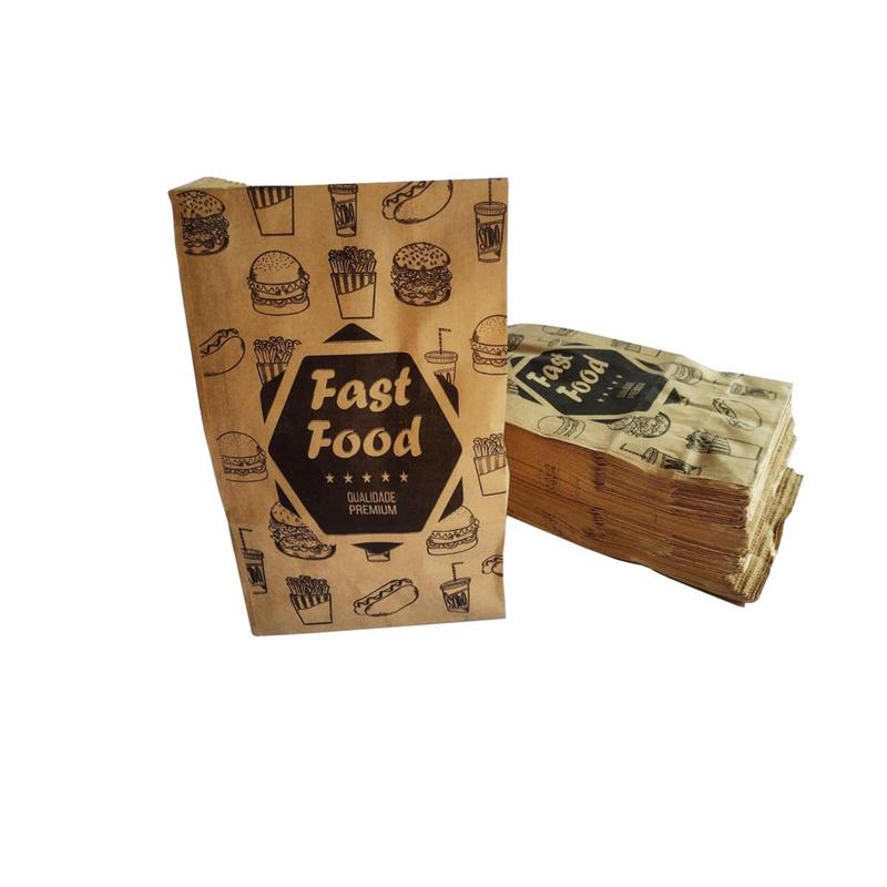 Saco de Papel Para Sanduiche/Delivery 5,0kg - 100und - Impresso - BHF ...