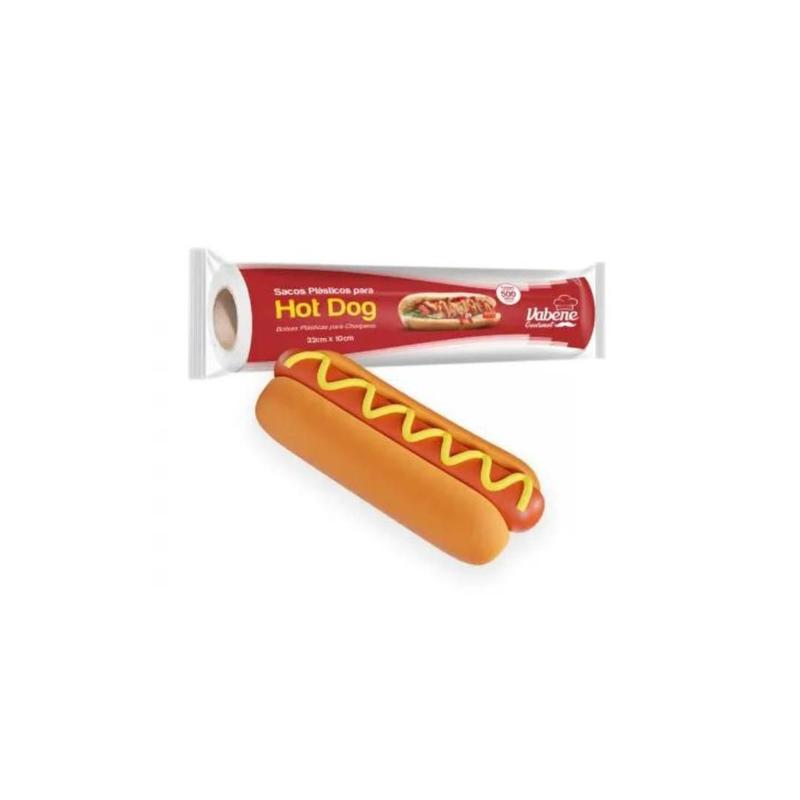 Saco Plastico Picotado Hot Dog Cachorro Quente 22x10cm 500 un - Vabene ...