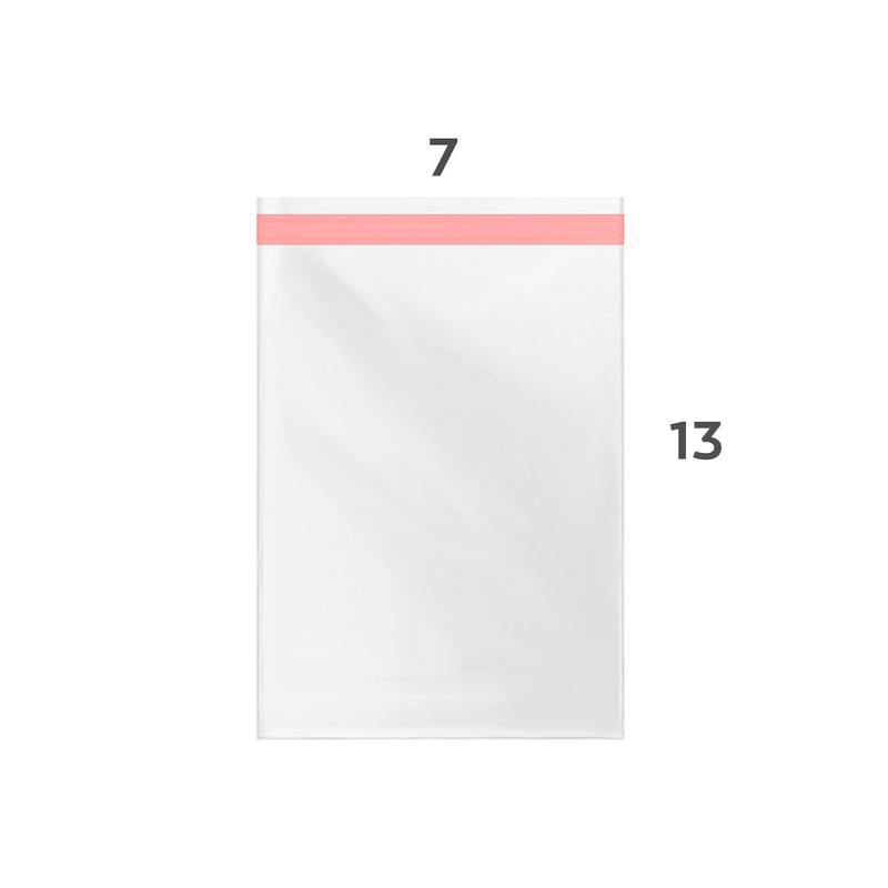 Saco Plástico Pp Transparente 7x13cm 6 Micras Cola Abre-Fecha 100und ...